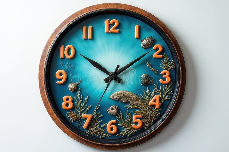 Nautical Detail Wall Clock stock illustration. Illustration of ...