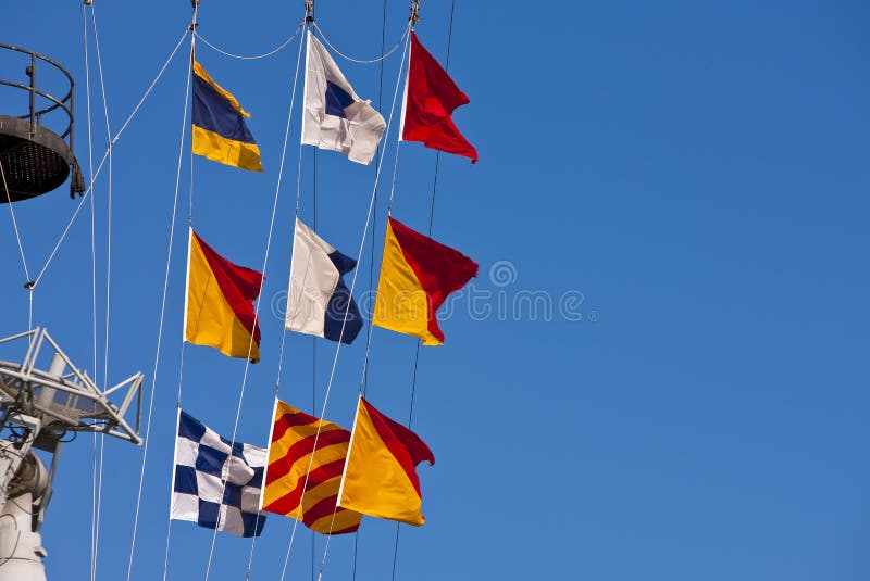 Nautical Signal Flags - Numbers Stock Vector - Illustration of interco ...