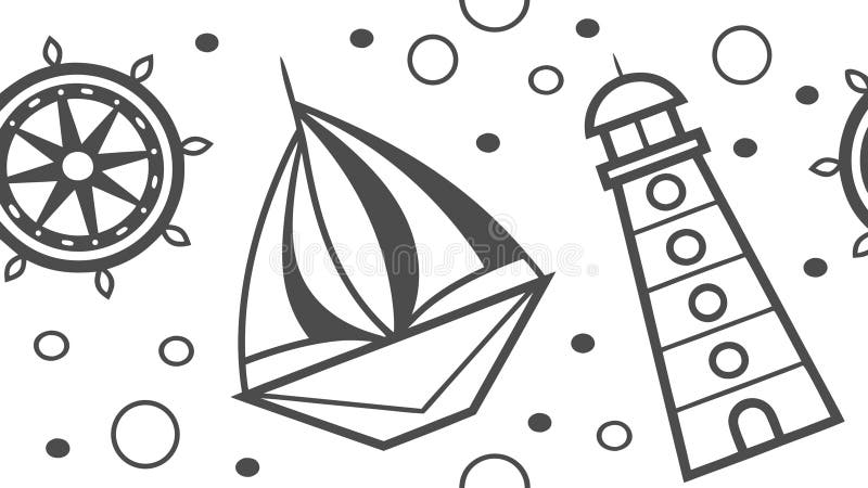 Icons Sailboat Lighthouse Stock Illustrations – 1,083 Icons Sailboat ...