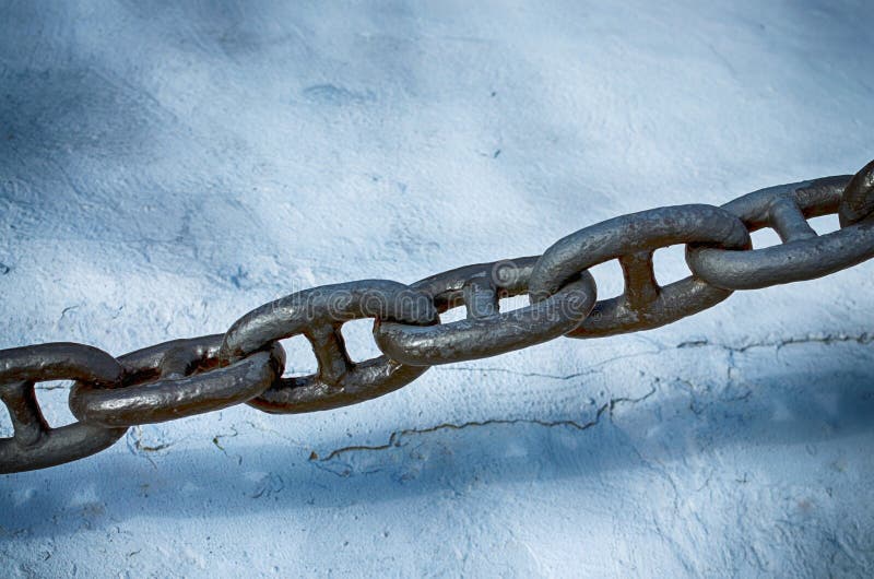 Nautical iron chain stock image. Image of safety, long - 141799183