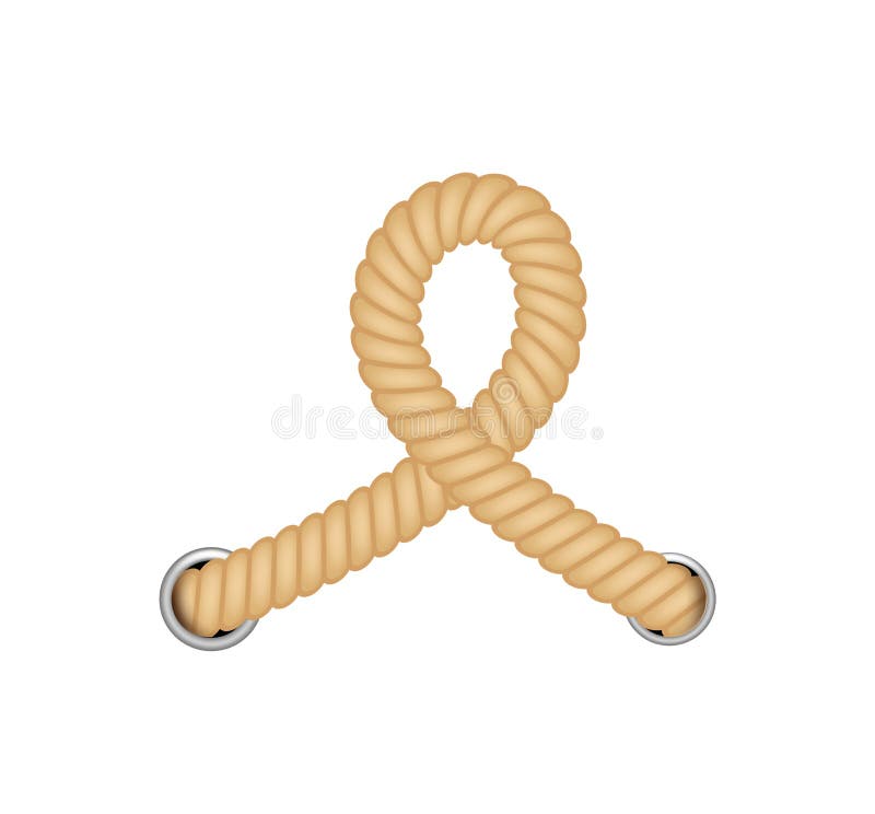 Nautical Loops. Vector Knots for Rope. Realistic Knot Round and Square ...