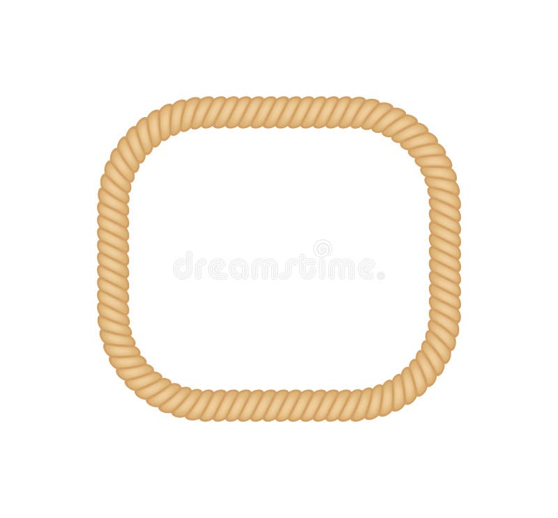 Nautical Loops. Vector Knots for Rope. Realistic Knot Round and Square ...