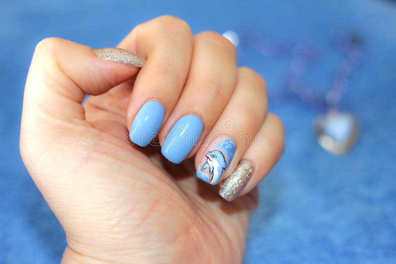 Dolphin Nail Art