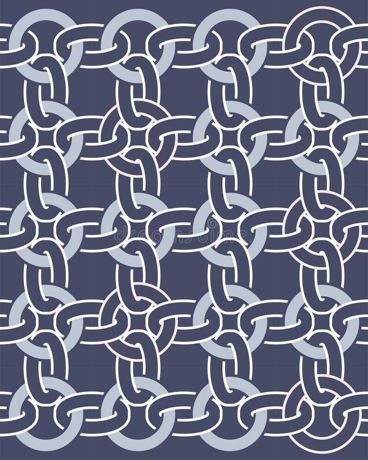NAUTICAL ROPE CHAIN CHECK SEAMLESS PATTERN VECTOR Stock Vector ...