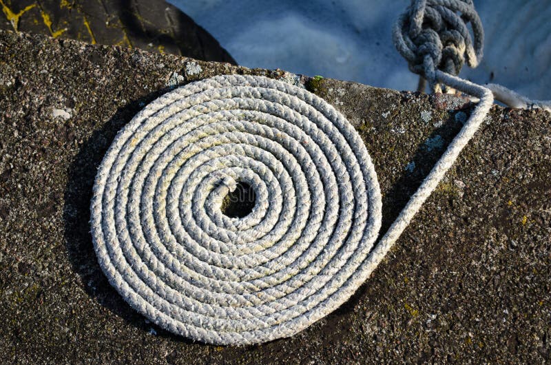 Nautical rope stock photo. Image of boat, dock, outdoors - 100898890