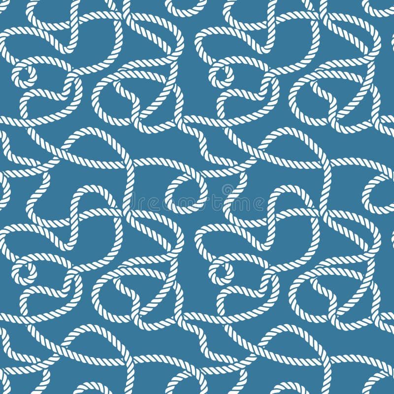 Nautical rope pattern stock illustration. Illustration of sailing ...