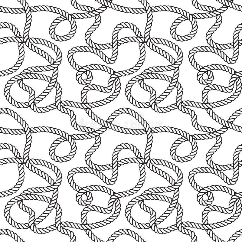 Nautical rope pattern stock vector. Illustration of repetition - 31910327