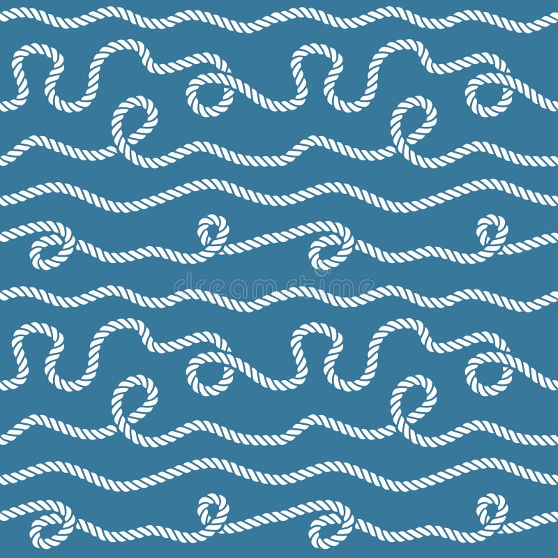 Nautical rope pattern stock illustration. Illustration of white - 41453867