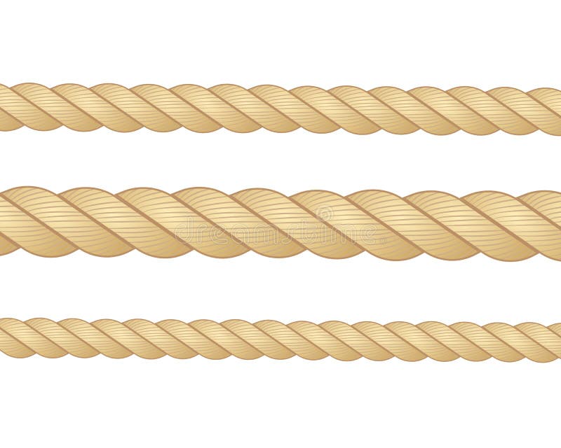 Gold Nautical Rope Border