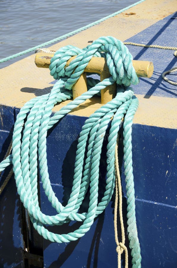 Nautical Rope stock image. Image of moorings, moored - 89782695