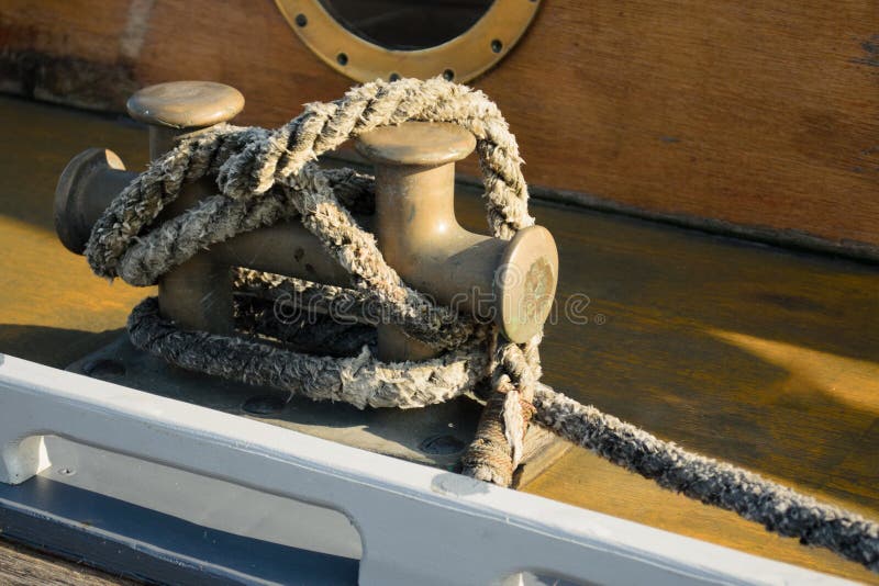 Nautical rope for anchor stock image. Image of side - 105847087