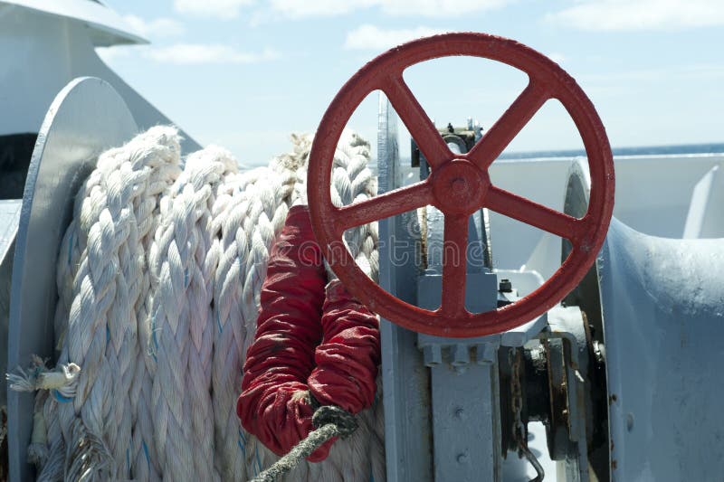Nautical Ropes and Tiller stock image. Image of background - 27495393