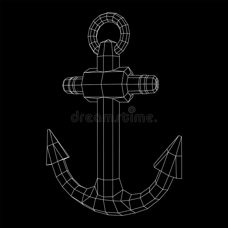Nautical Sea Ship Anchor Vector Stock Vector - Illustration of steel ...