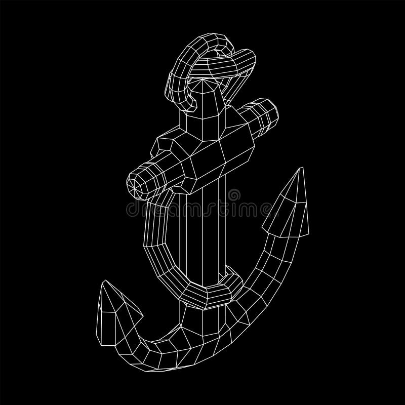 Nautical Sea Ship Anchor Vector Stock Vector - Illustration of steel ...