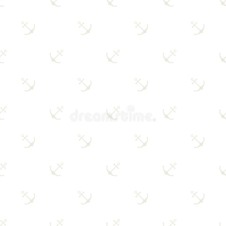 Nautical Seamless Pattern with Geometric Ship Anchors Stock Vector ...