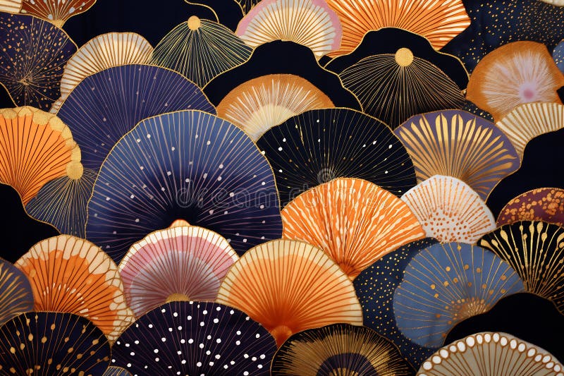 Nautical Symphony: Stylized Seashell Ensemble Stock Image - Image of ...