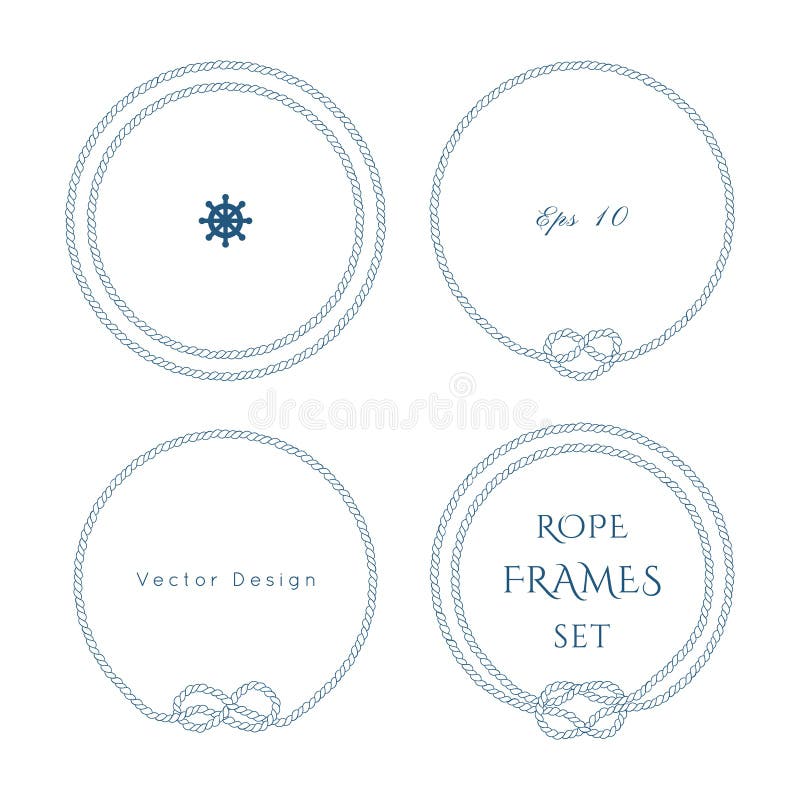 Nautical Rope Circle Border Stock Illustrations – 1,723 Nautical Rope ...