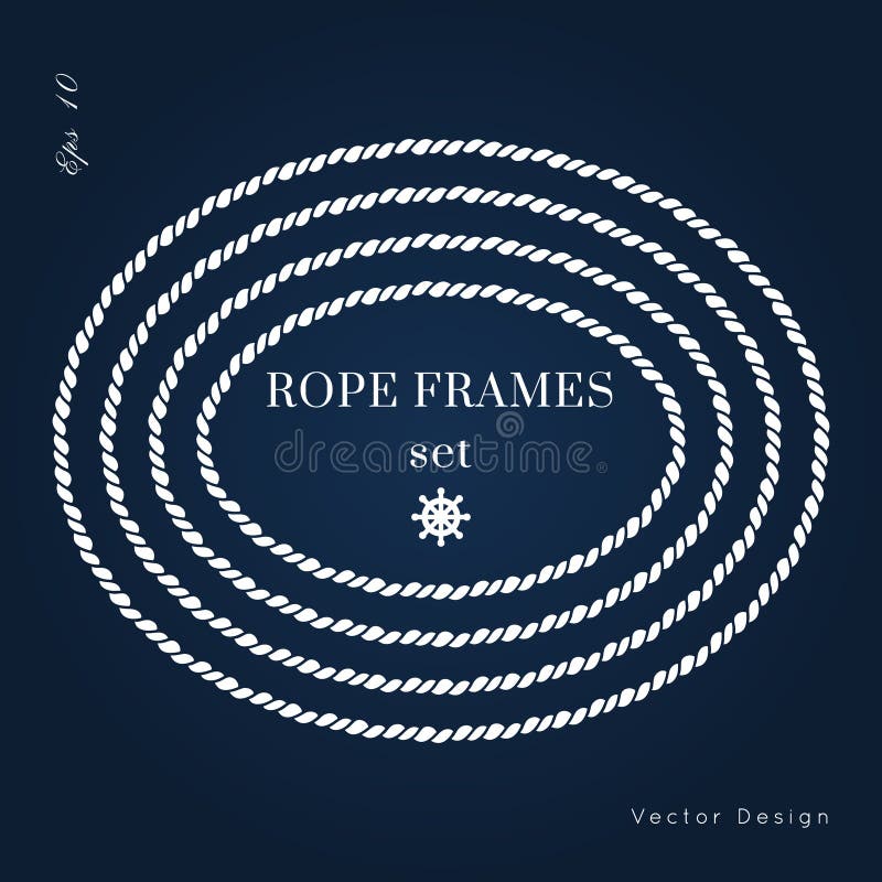 Oval Rope Border Vector Stock Illustrations – 360 Oval Rope Border ...