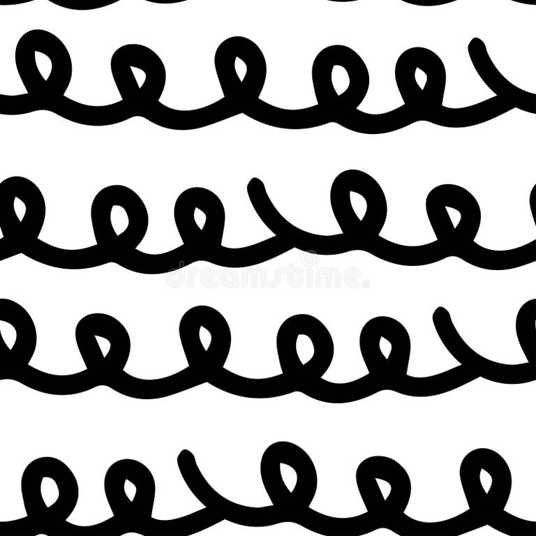 Nautical Waves and Loops Pattern Stock Vector - Illustration of ...