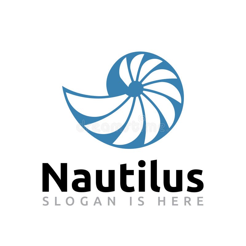 Nautilus Abstract Spiral Propeller Sea Shell Business Logo Template ...