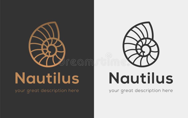 Nautilus-logo copy stock vector. Illustration of design - 109571778