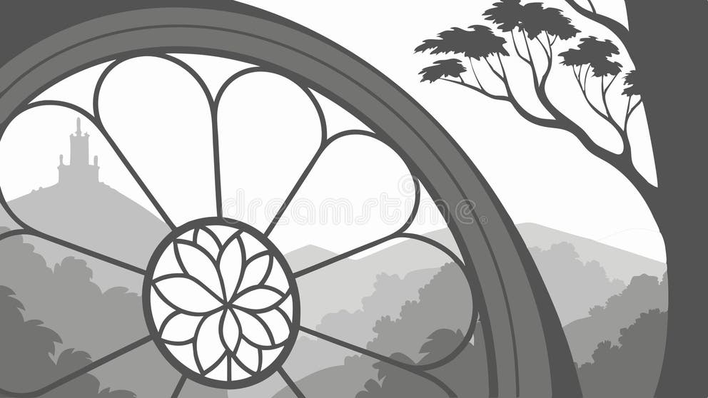 Nautilus Window Abstract Ocean Geometry, Vector Design Generative AI ...