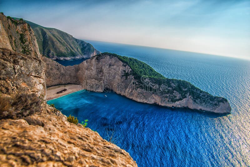 Navagio Strand stockbild. Bild von ozean, landschaft - 78358761