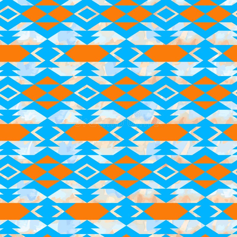 Navajo Aztec Textile Inspiration Pattern Native American Indian Stock