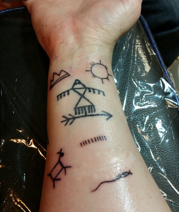 Navajo symbols stock image. Image of work, symbols, tattoo - 76060209