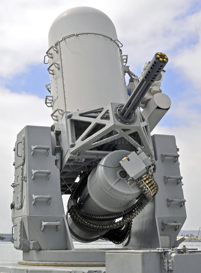 Naval 20mm Close-in Weapons System (CWIS) Stock Photo - Image of ...