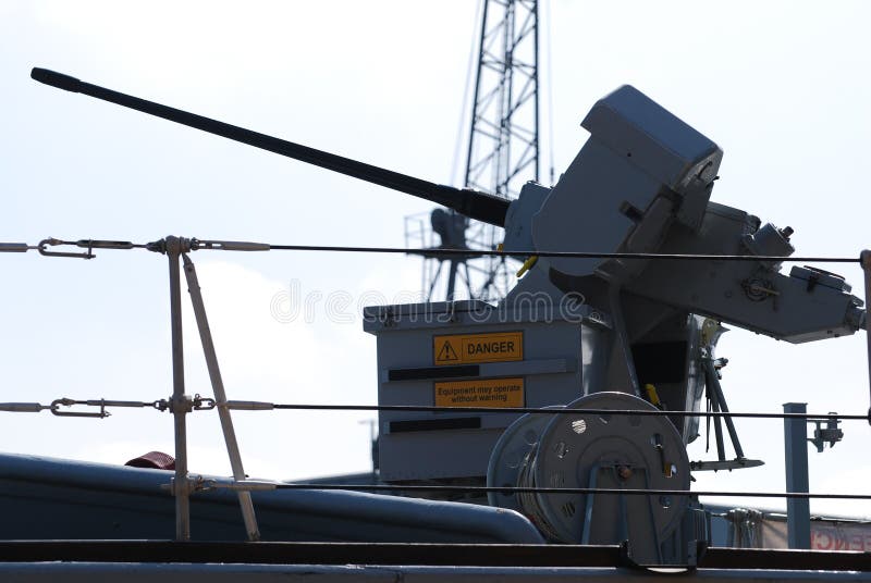 Naval 30mm cannon stock image. Image of minesweeper, navy - 28804011