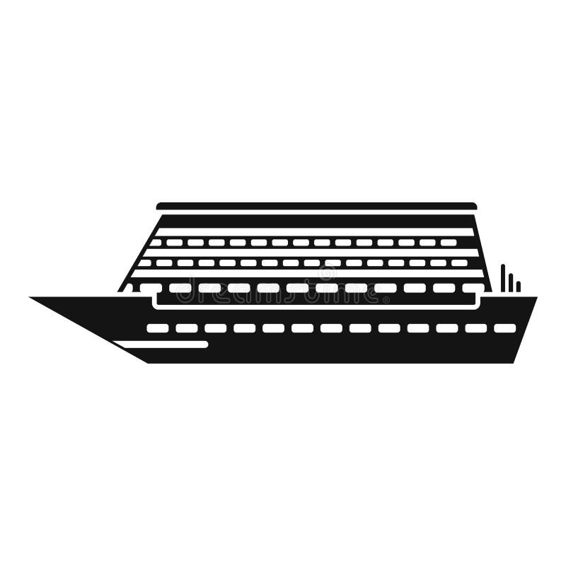 Transatlantic Cruise Icon, Simple Style Stock Vector - Illustration of ...