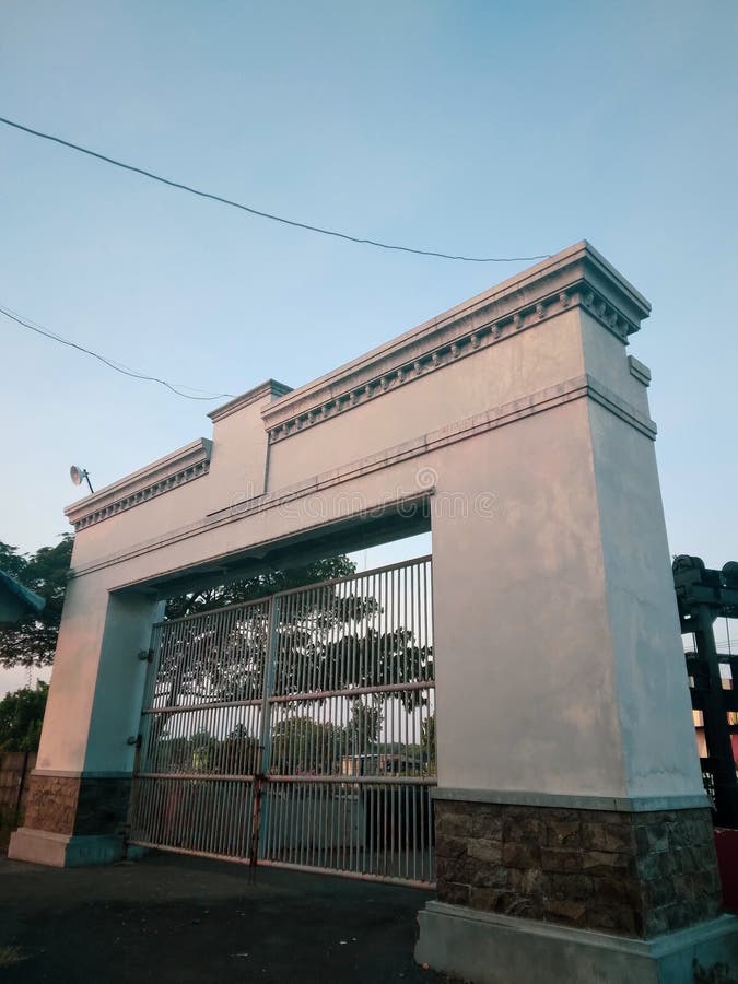 Naval Gate in Surabaya Indonesia Stock Photo - Image of gate, military ...