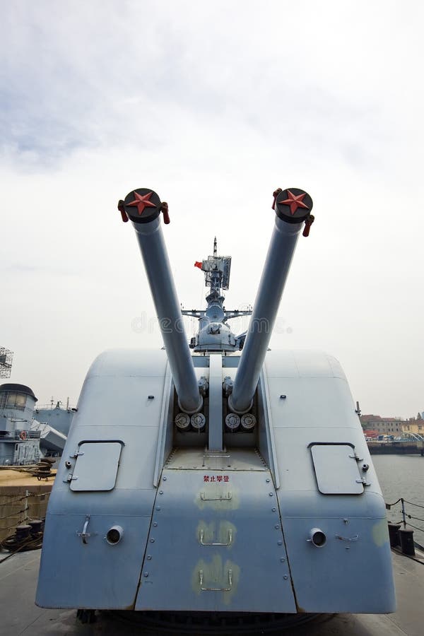 Naval gun stock image. Image of patrol, weapon, power - 9662865
