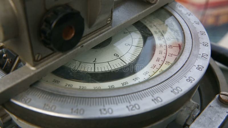 Navigation Devices on the Ship. Marine Gyrocompass Stock Video - Video ...