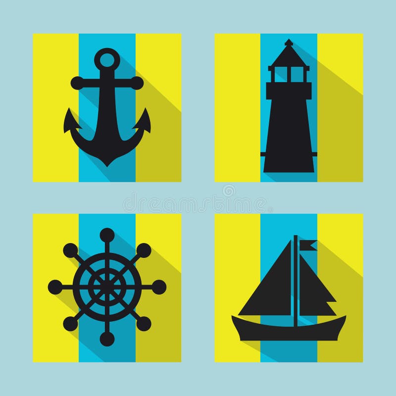 100 Naval Icons Set, Isometric 3d Style Stock Vector - Illustration of ...