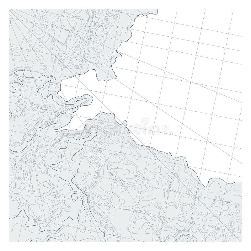 Naval Map in Vintage Style. Empty Retro Background Stock Vector ...