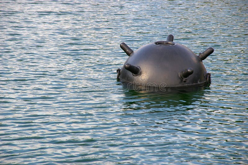 Naval mine stock image. Image of demolished, navy, edge - 7330237