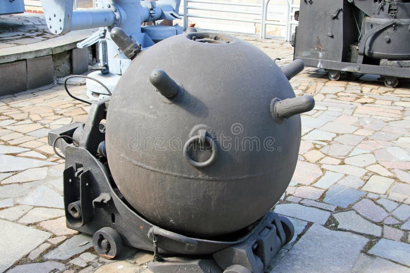 Naval mine stock image. Image of military, bombs, explosion - 39902023