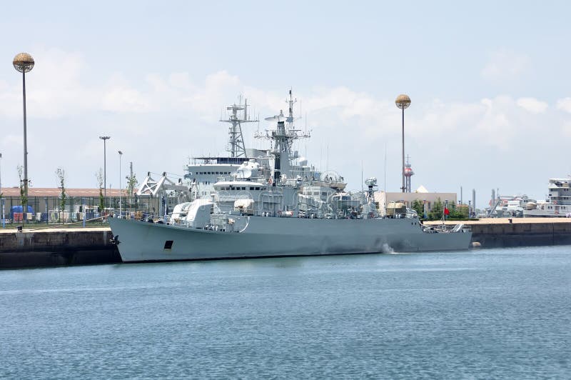 Naval port stock photo. Image of ocean, guns, asia, port - 21260254