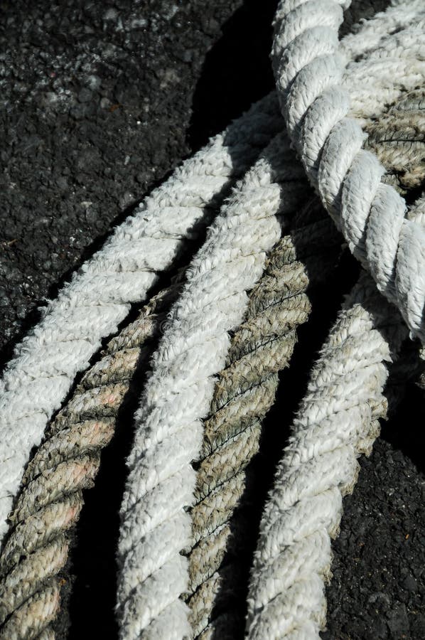 Naval Rope stock image. Image of closeup, line, deck - 132116035