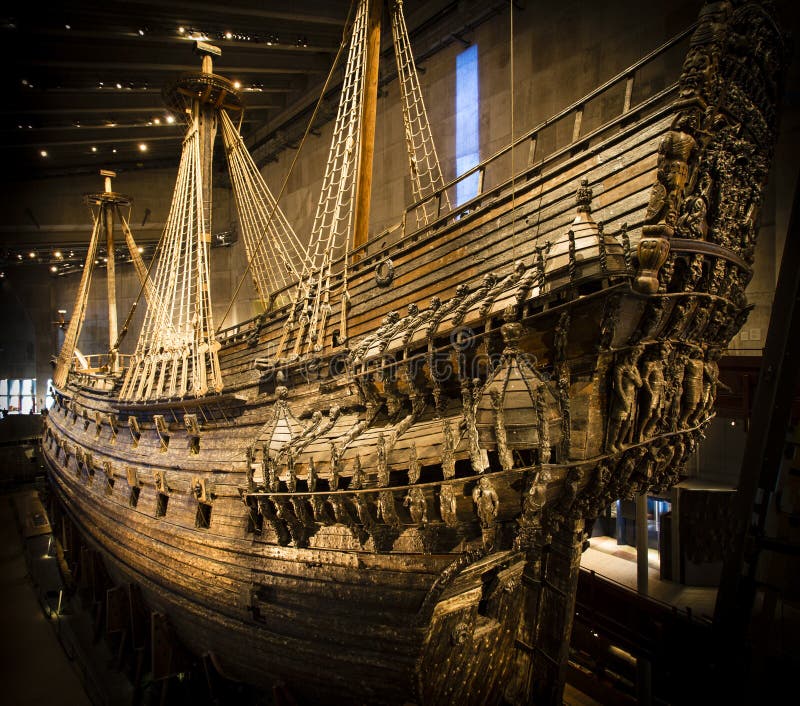 Naval ship Vasa editorial stock image. Image of swedish - 115055769