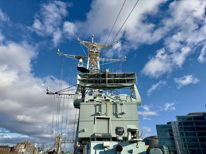 The Naval Ship Has a Turret at the Center of it Editorial Photo - Image ...