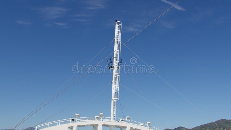Naval Vessel with Main Mast Stock Footage - Video of storms, vessel ...