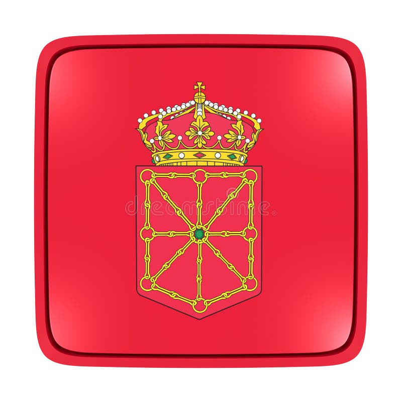 Navarra flag icon stock illustration. Illustration of rusty - 168739269