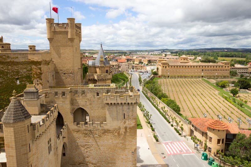Castello Olite Navarra Spagna Fotografia Stock - Immagine di castello ...