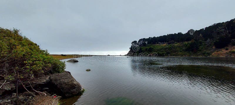 Navarro California in the Morning Stock Image - Image of water ...