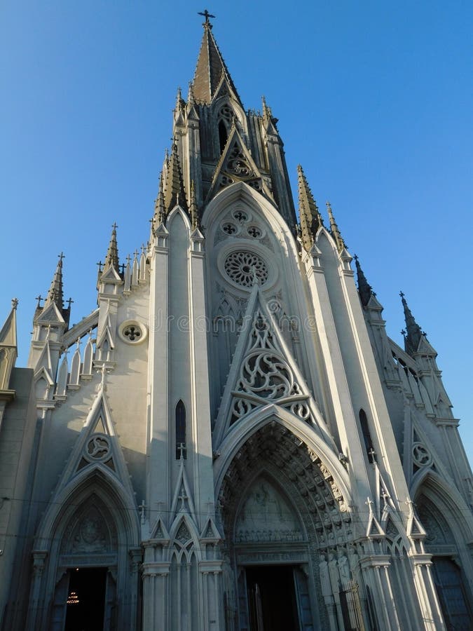 Nave of the Carmelite Church in Montevideo Stock Photo - Image of ...