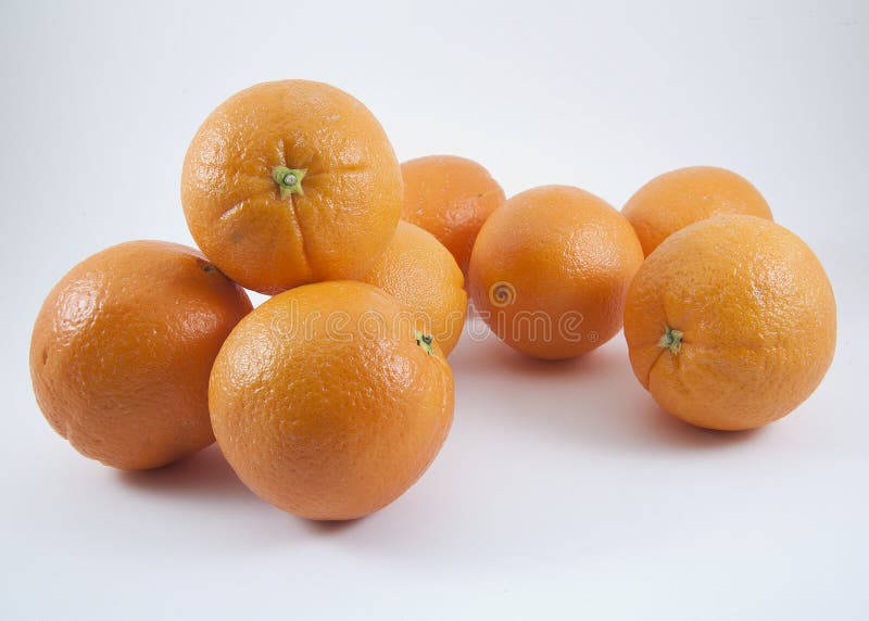 Navel Oranges. Close-up of Navel Oranges. Stock Image - Image of round ...