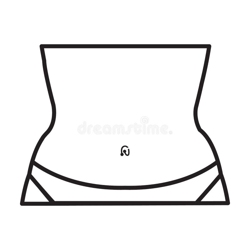 Belly Button Outline Stock Illustrations – 151 Belly Button Outline ...